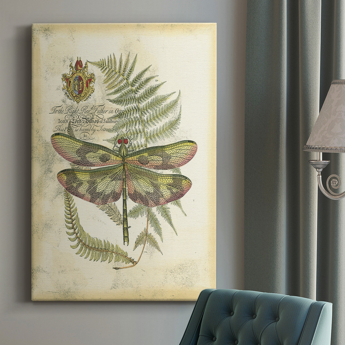 August Grove® Regal Dragonfly III (PP) - Wrapped Canvas Graphic Art | Wayfair